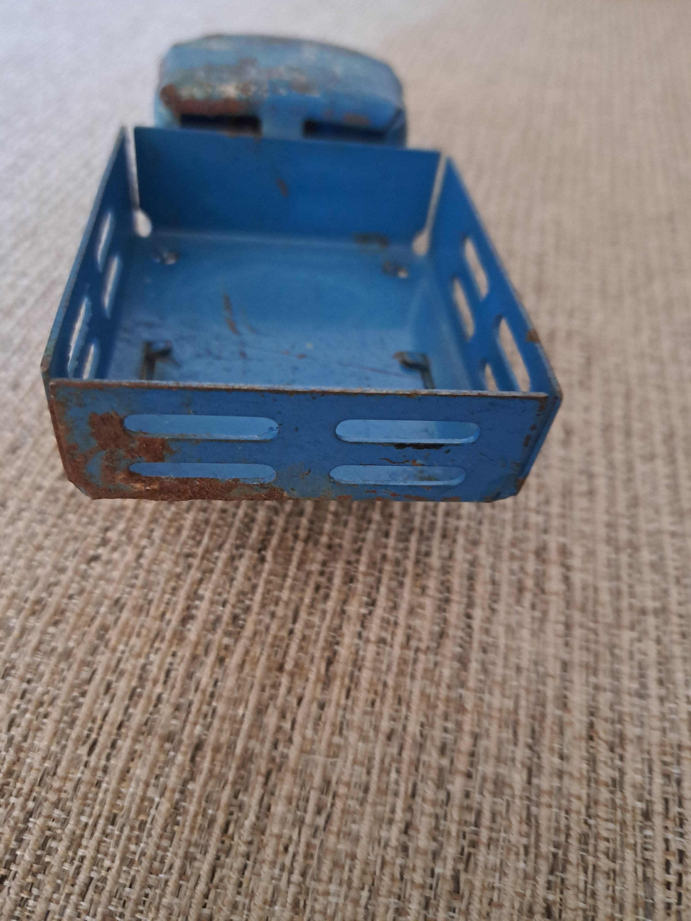 Vintage Blue Pressed Steel Stake Toy Truck - Etsy