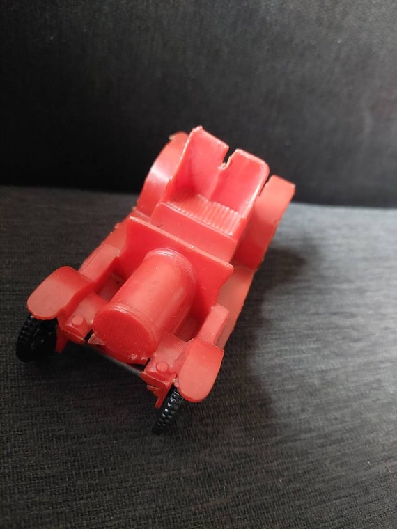 Vintage Plasticraft Red Car - Etsy