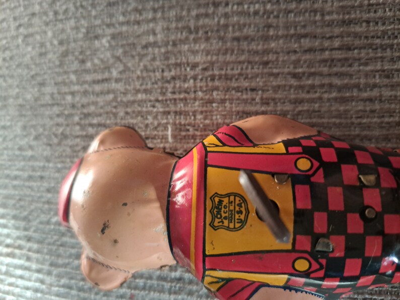 Vintage J Chein & Co. Tin Toy Wind up Pig - Etsy