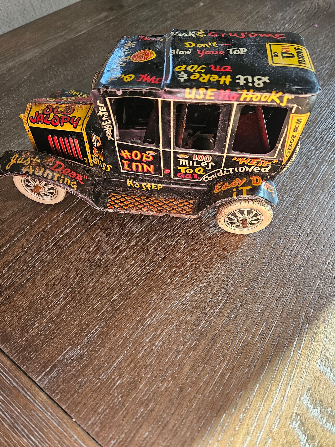 Marx Tin Litho Windup Old Jalopy Car - Etsy