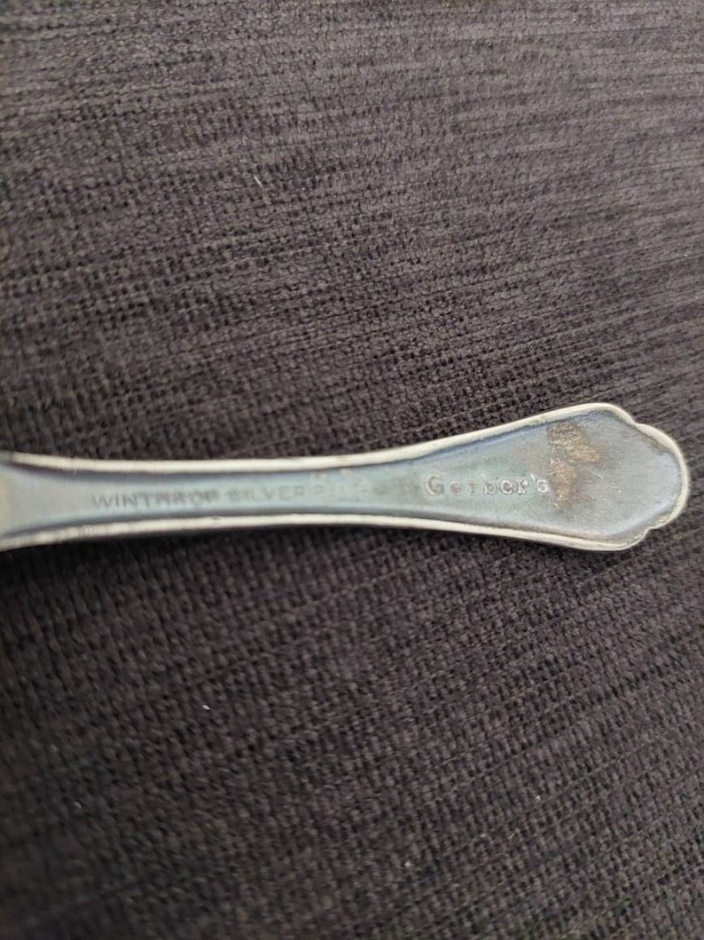 Vintage Gerber Baby Spoon Winthrop Silver Plate - Etsy