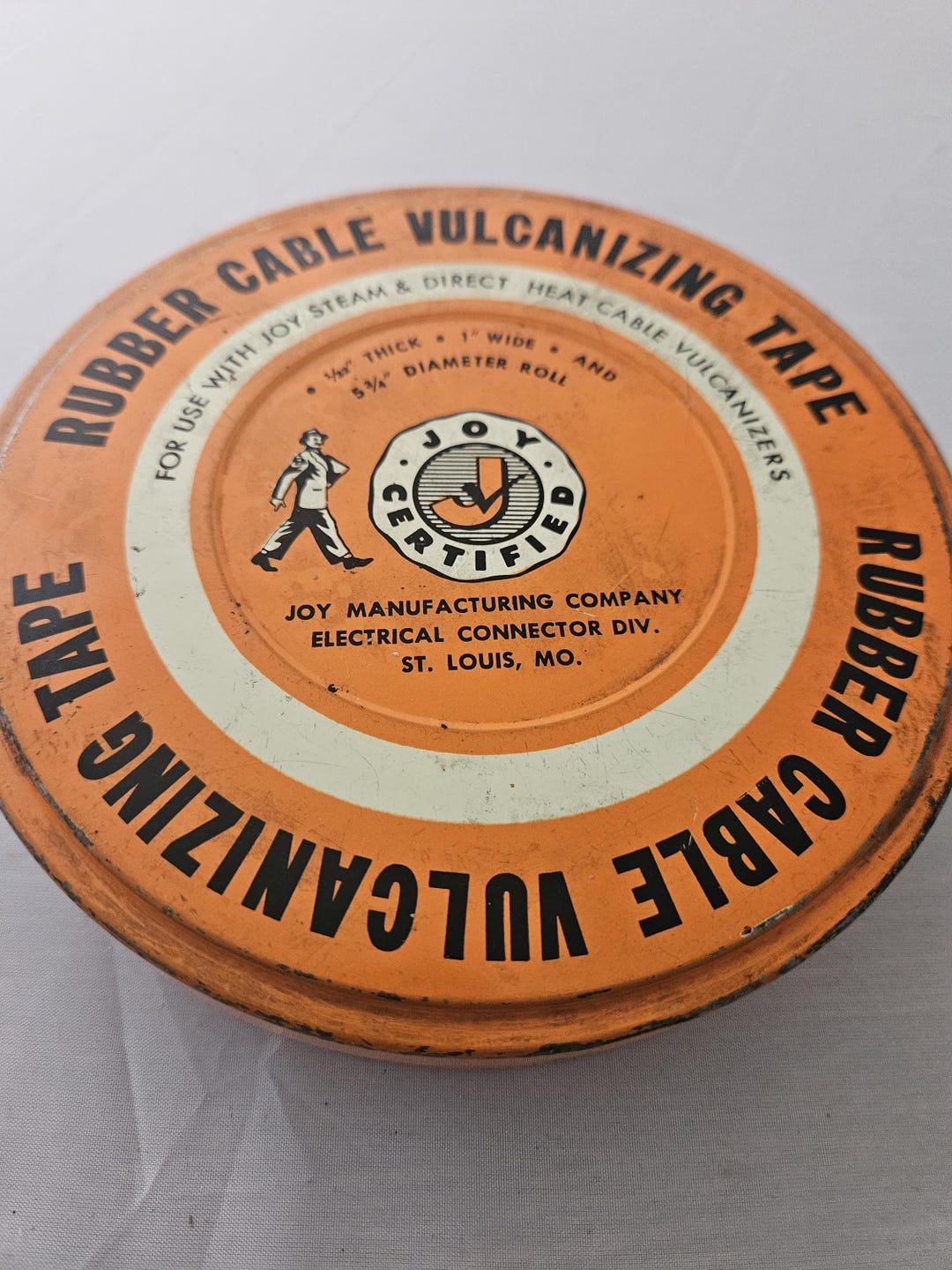 1960s Rubber Cable Vulcanizing Tape Afvertising Tin - Etsy