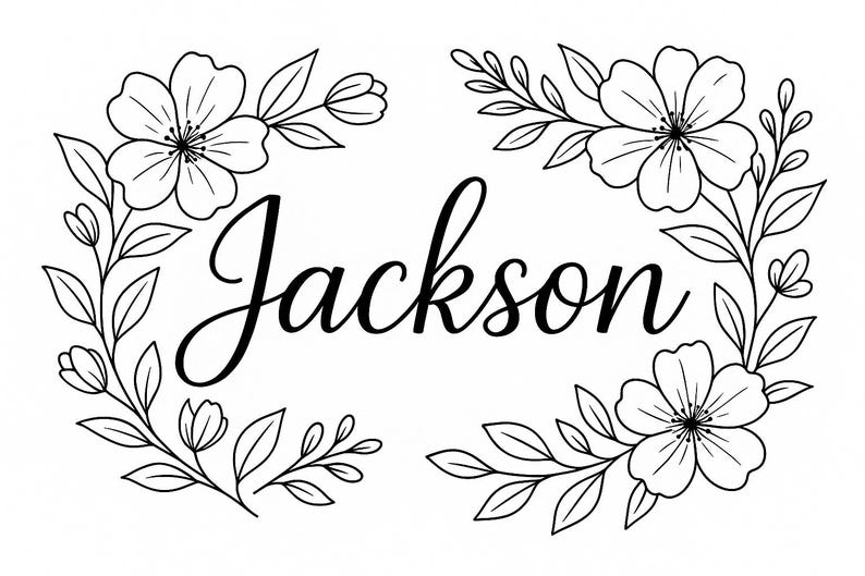 Custom Floral Name Sign – Personalized Wall Decor - Etsy
