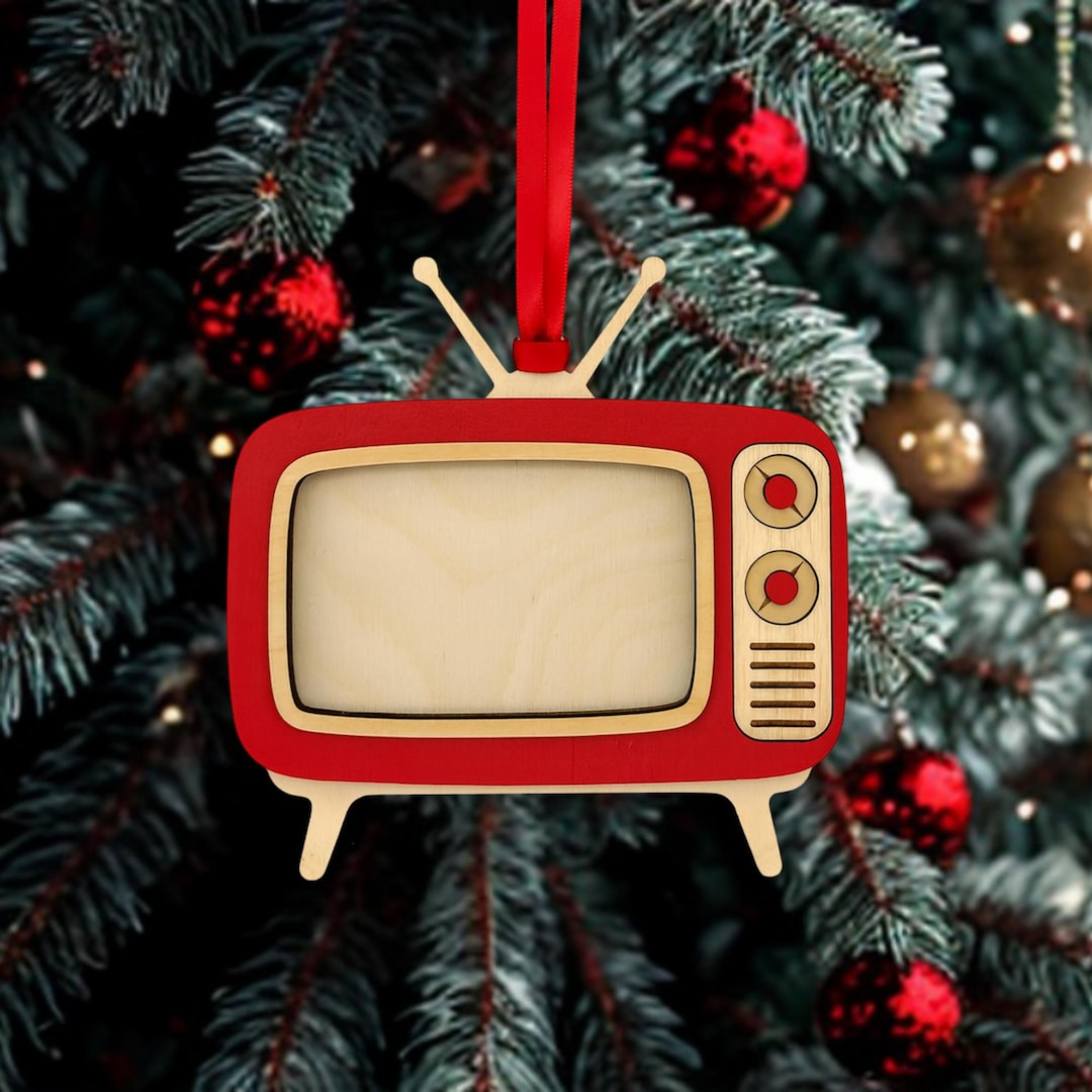 Retro TV Ornament Gift Card Holder & Photo Frame - Etsy