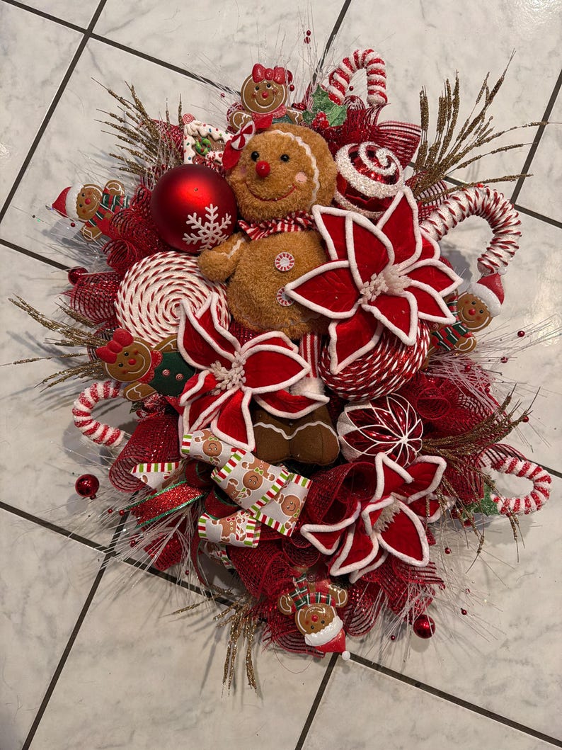 Gingerbread Wreath - Etsy