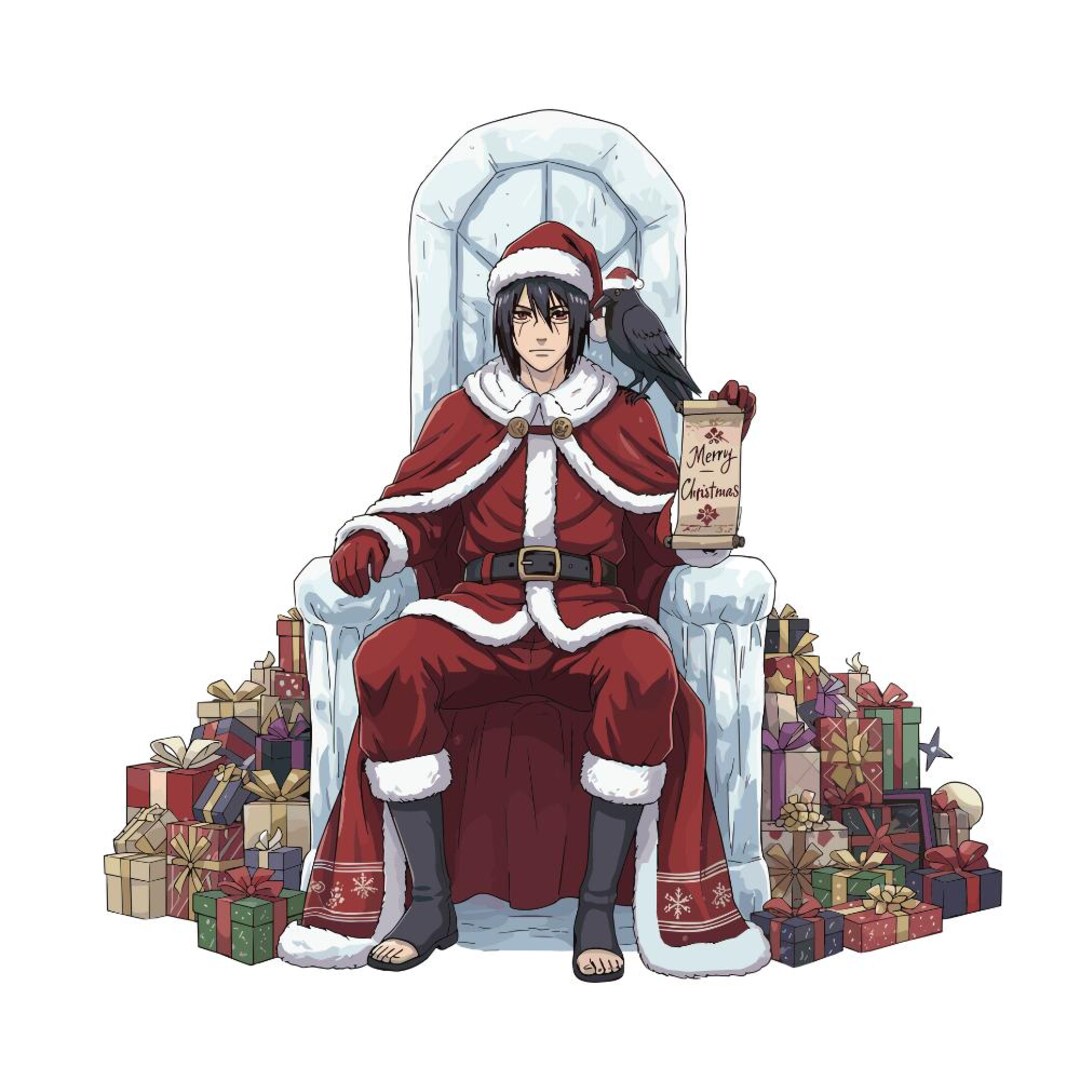 Itachi Uchiha Christmas PNG SVG | Anime Santa Ninja Design | Holiday ...