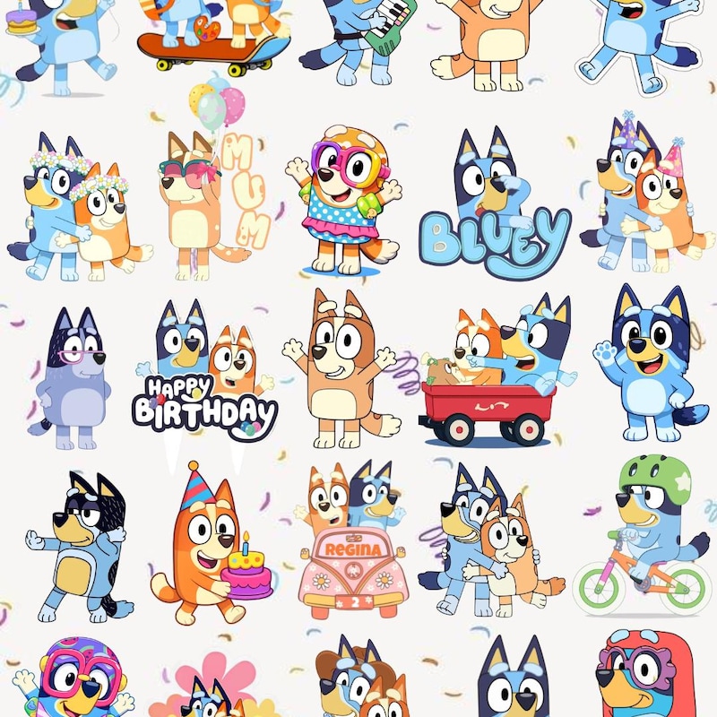 Bluey Svg Birthday Episode - Etsy UK