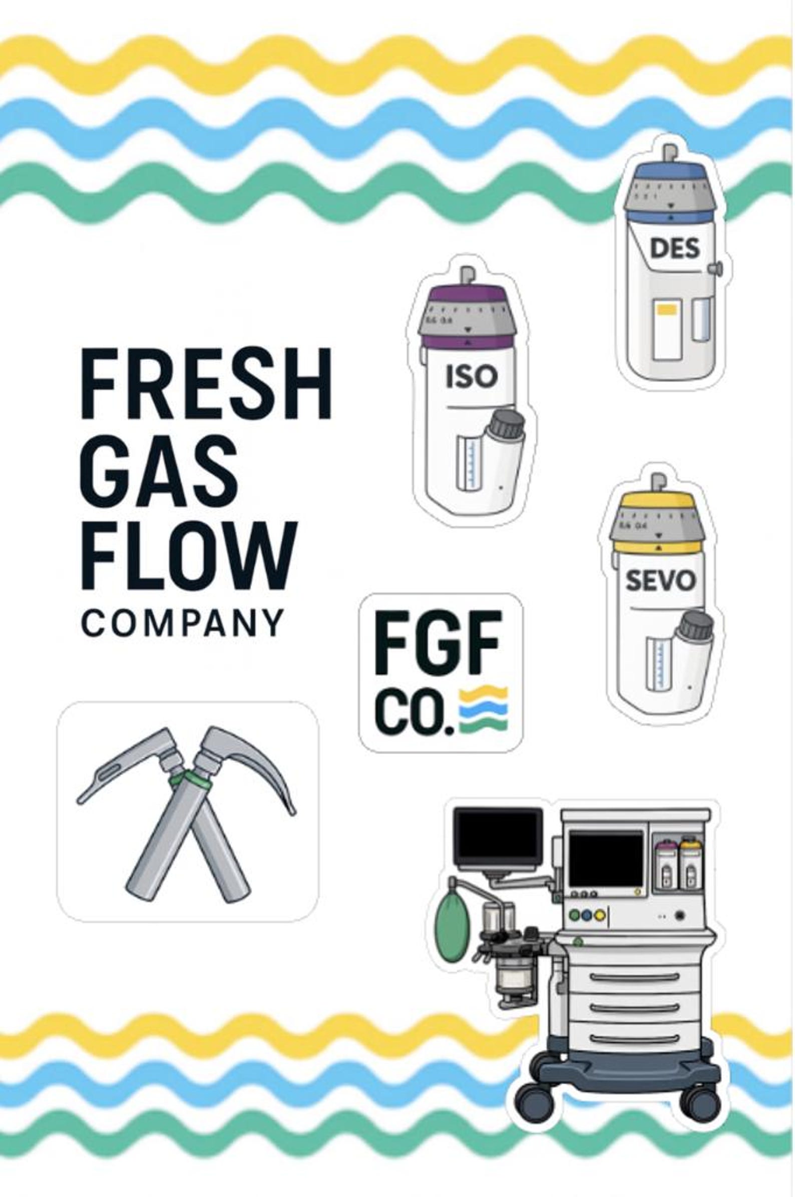 Anesthesia Sticker Sheet - Etsy