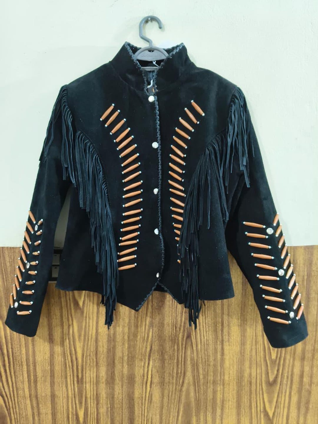 Ladies Handmade Suede Leather Western Cowgirl Women’s Tessel Jacket ...