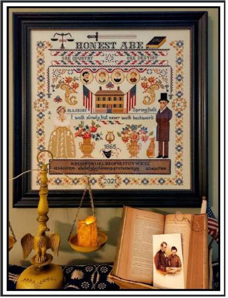 Honest Abe (abraham Lincoln) Sampler - Etsy