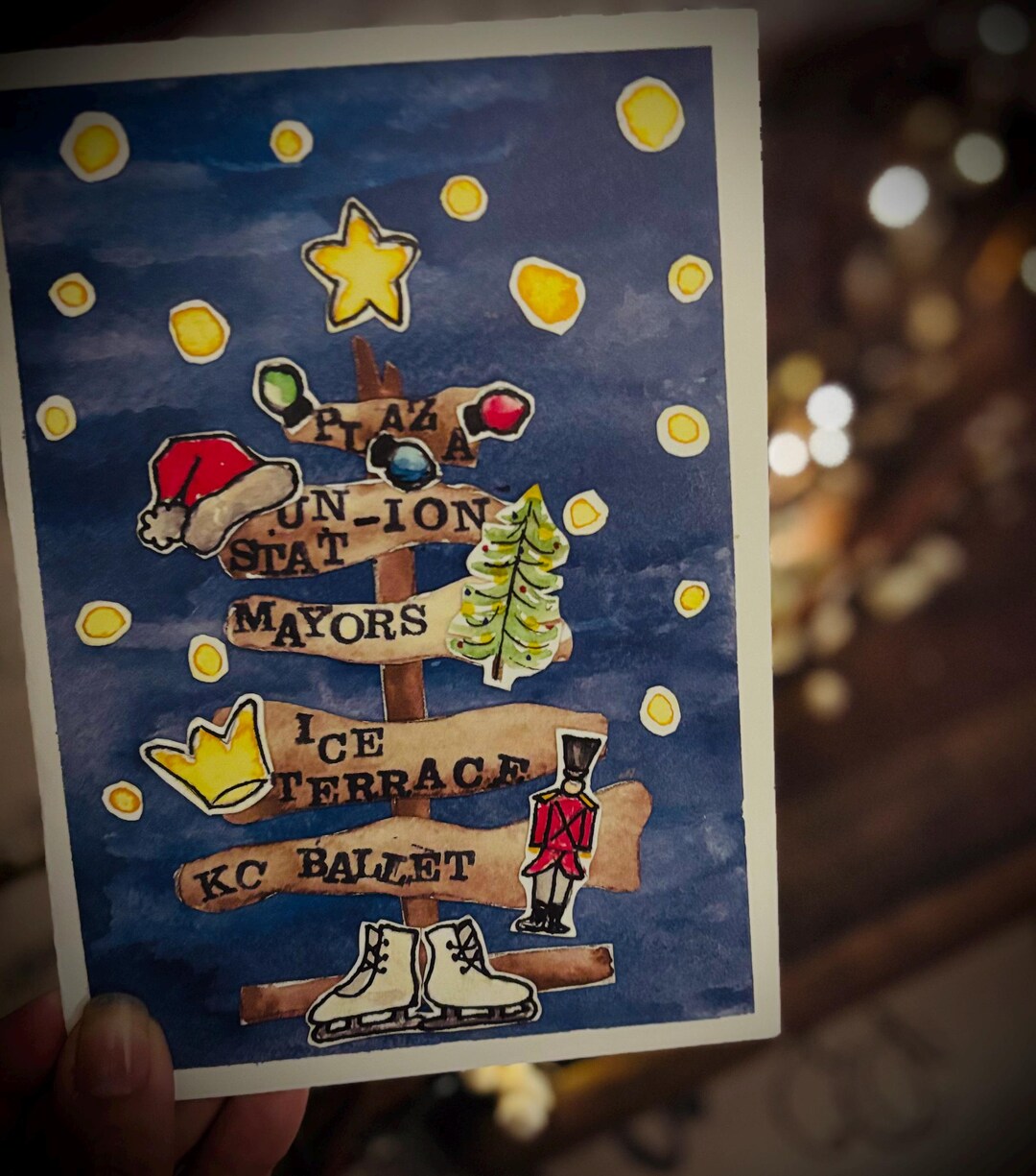 Signs of KC Christmas Card. Whimsical Card, Colorful, KC Traditions at ...