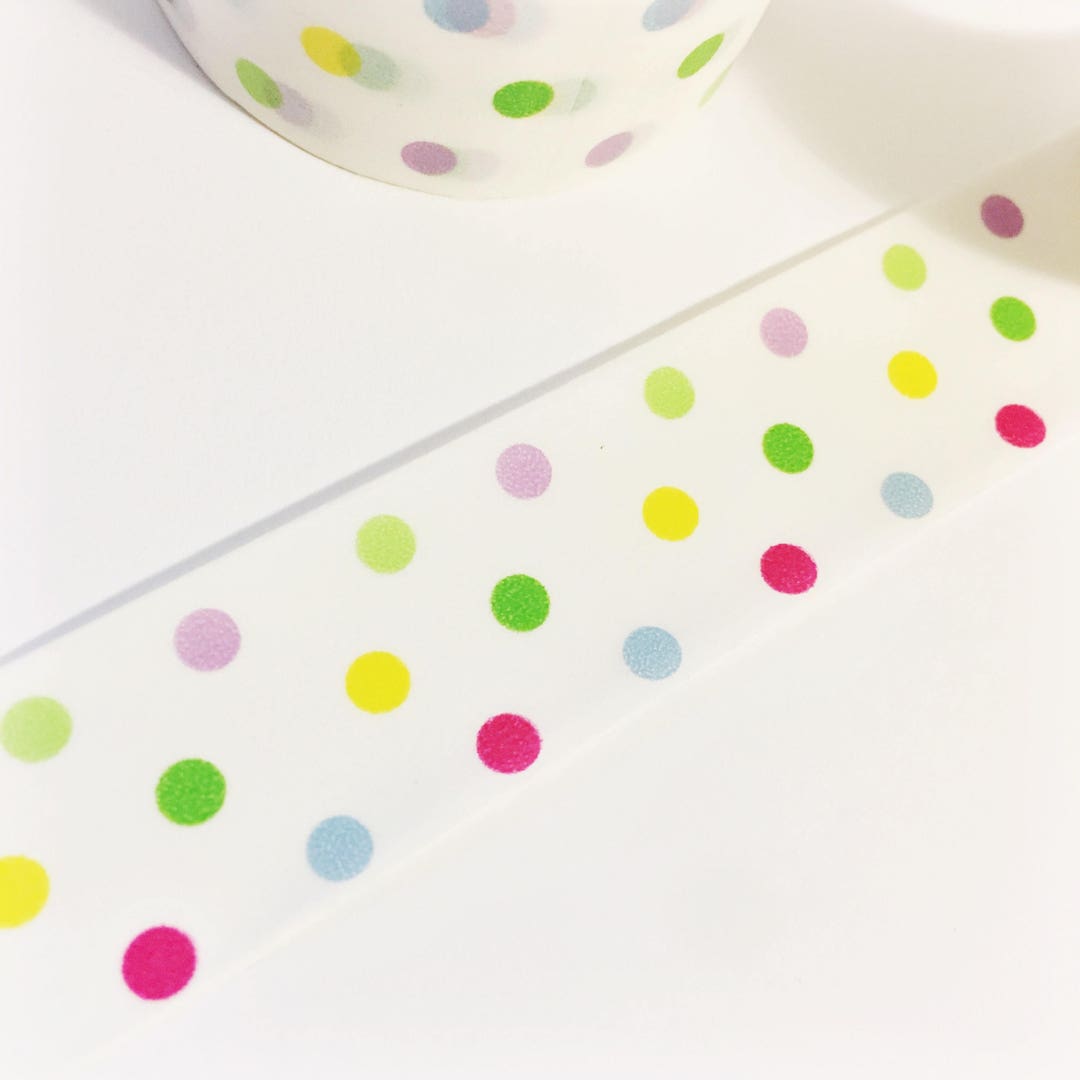 Bright Colorful Polka Dots Tiny Dots Purple Green Blue Pink - Etsy