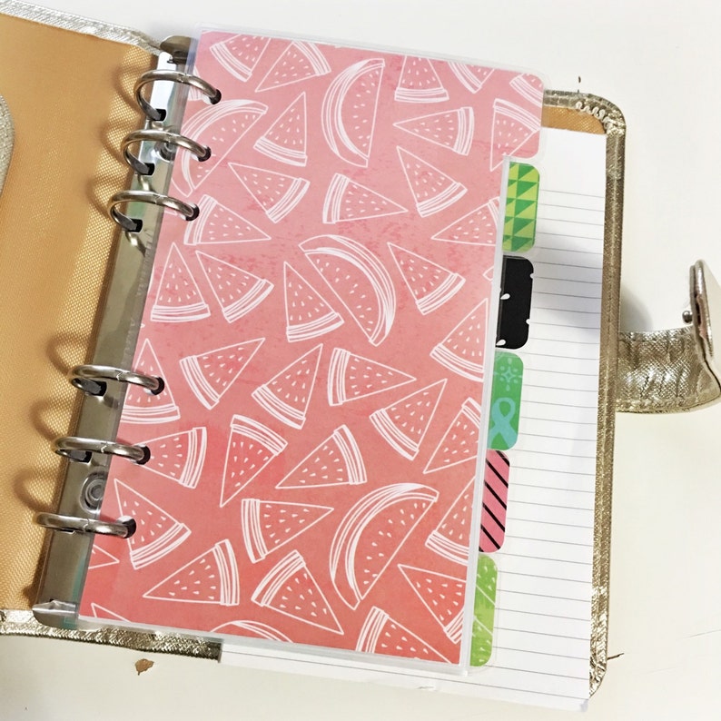 Personal Sized Laminated Dividers for Filofax Kate Spade - Etsy
