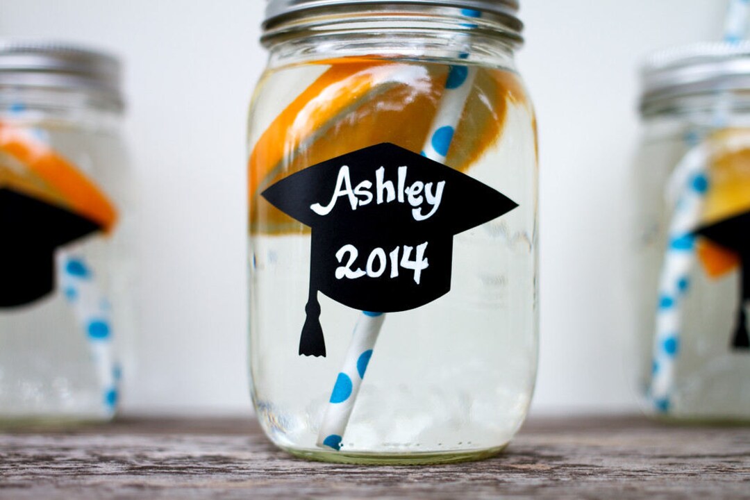 Graduation Party Decorations 2019, Graduate Labels,grad Cap Decal, Grad ...