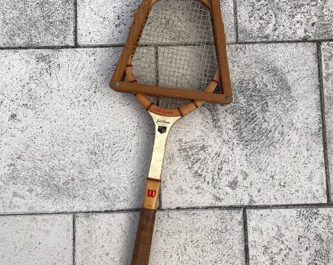 Vintage Wilson Jack Kramer Autograph Wooden Tennis Racket With Press ...