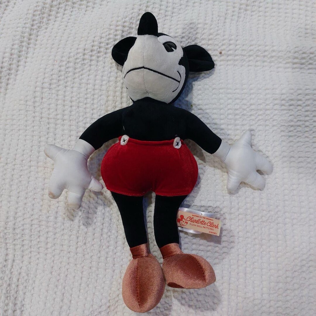 Vintage Mickey Mouse Plush Charlotte Clark Reproduction Disney ...
