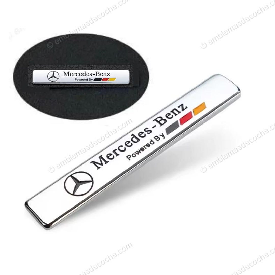 Emblem Logo Powered by Mercedes Benz Metal Sticker - Etsy