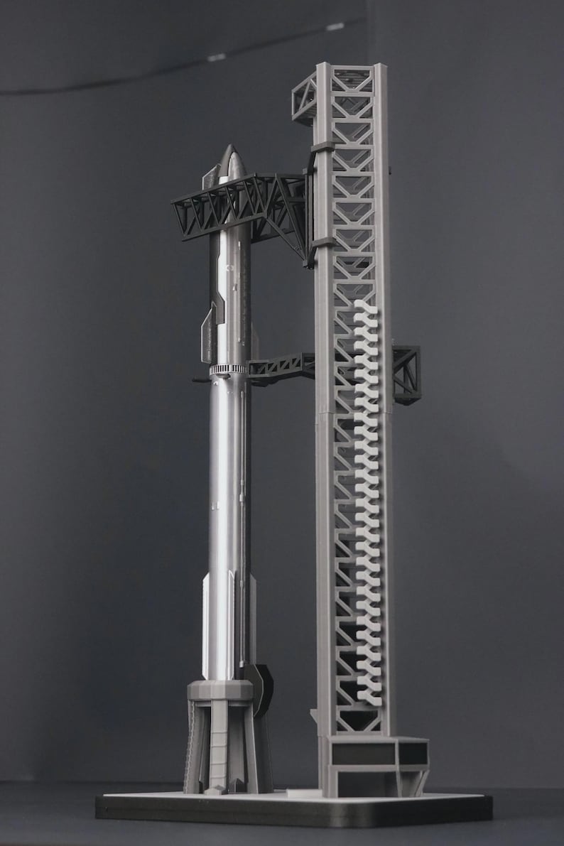 Spacex Starship Launch Tower Accurate Scale Replica: Starbase ...