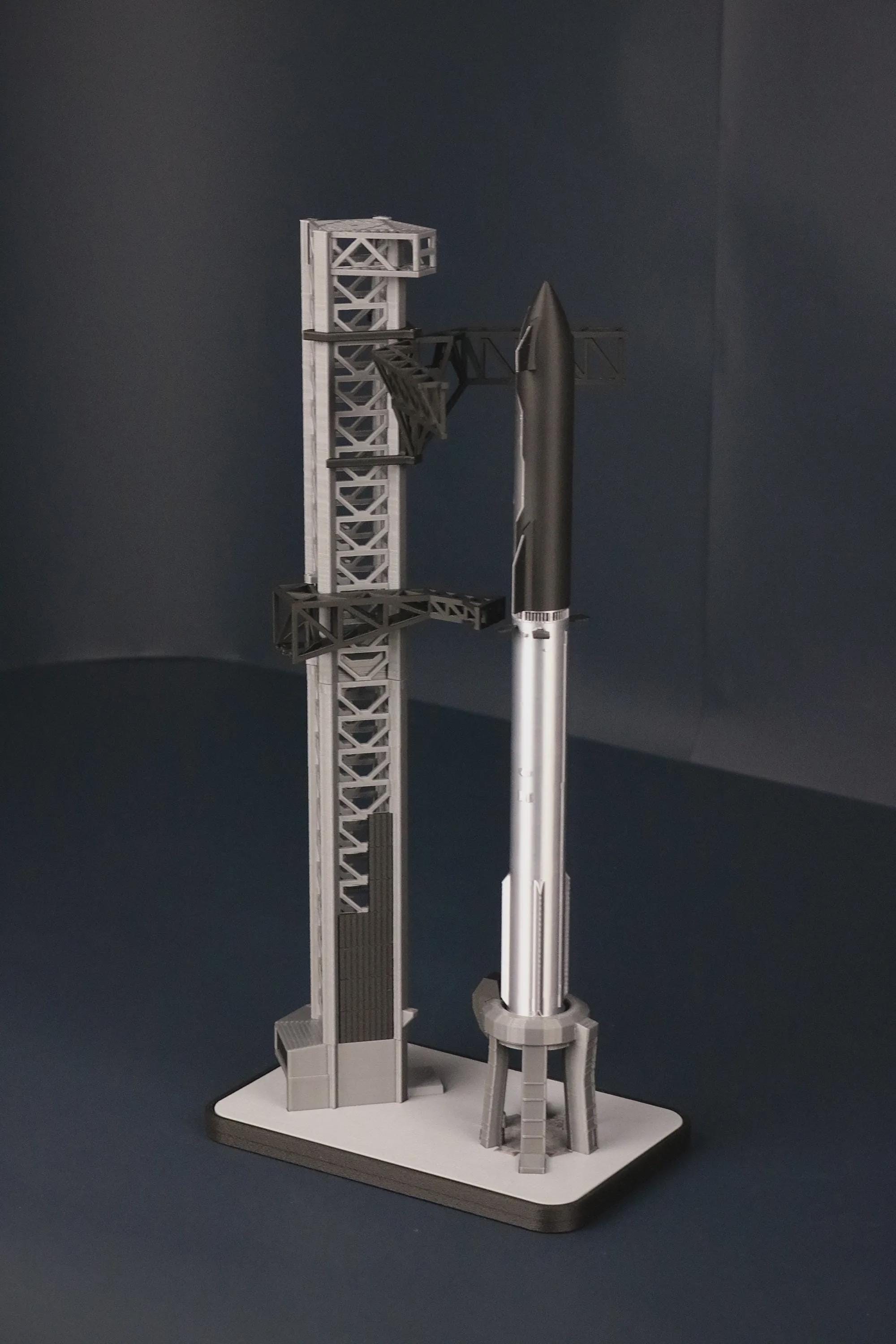 Spacex Starship Launch Tower Accurate Scale Replica: Starbase ...