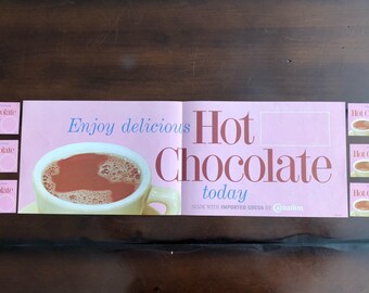 Hot chocolate poster | Etsy