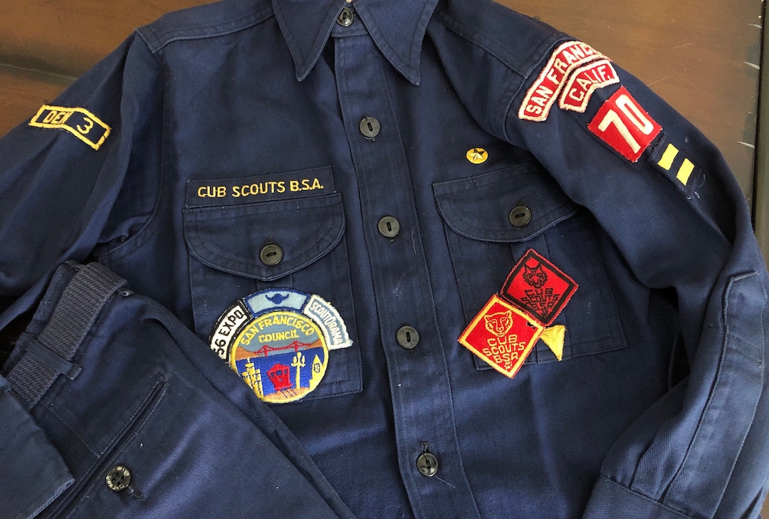 Vintage 1950s Cub Scouts BSA Uniform With Badges San Francisco Council ...