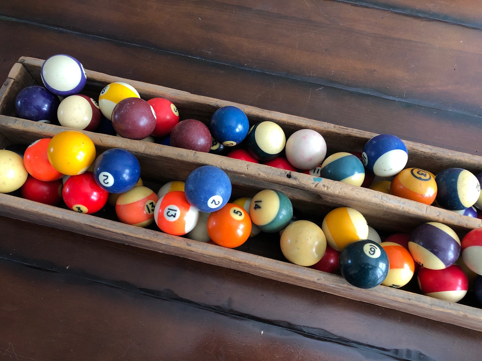 Vintage Pool Balls Assorted Set Billiards Game Room Man Cave - Etsy