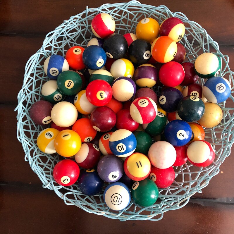 Vintage Pool Balls - Etsy