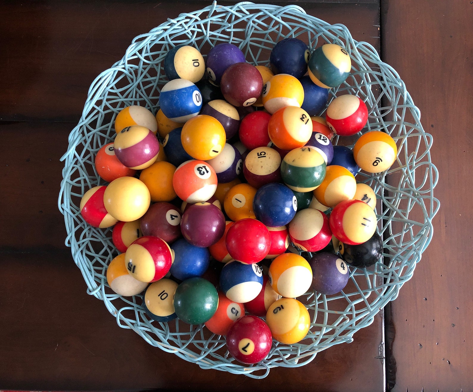 Vintage Pool Balls Assorted Set Billiards Game Room Man Cave - Etsy
