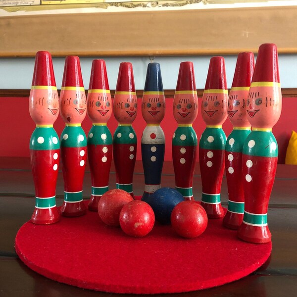 Wooden Skittles - Etsy