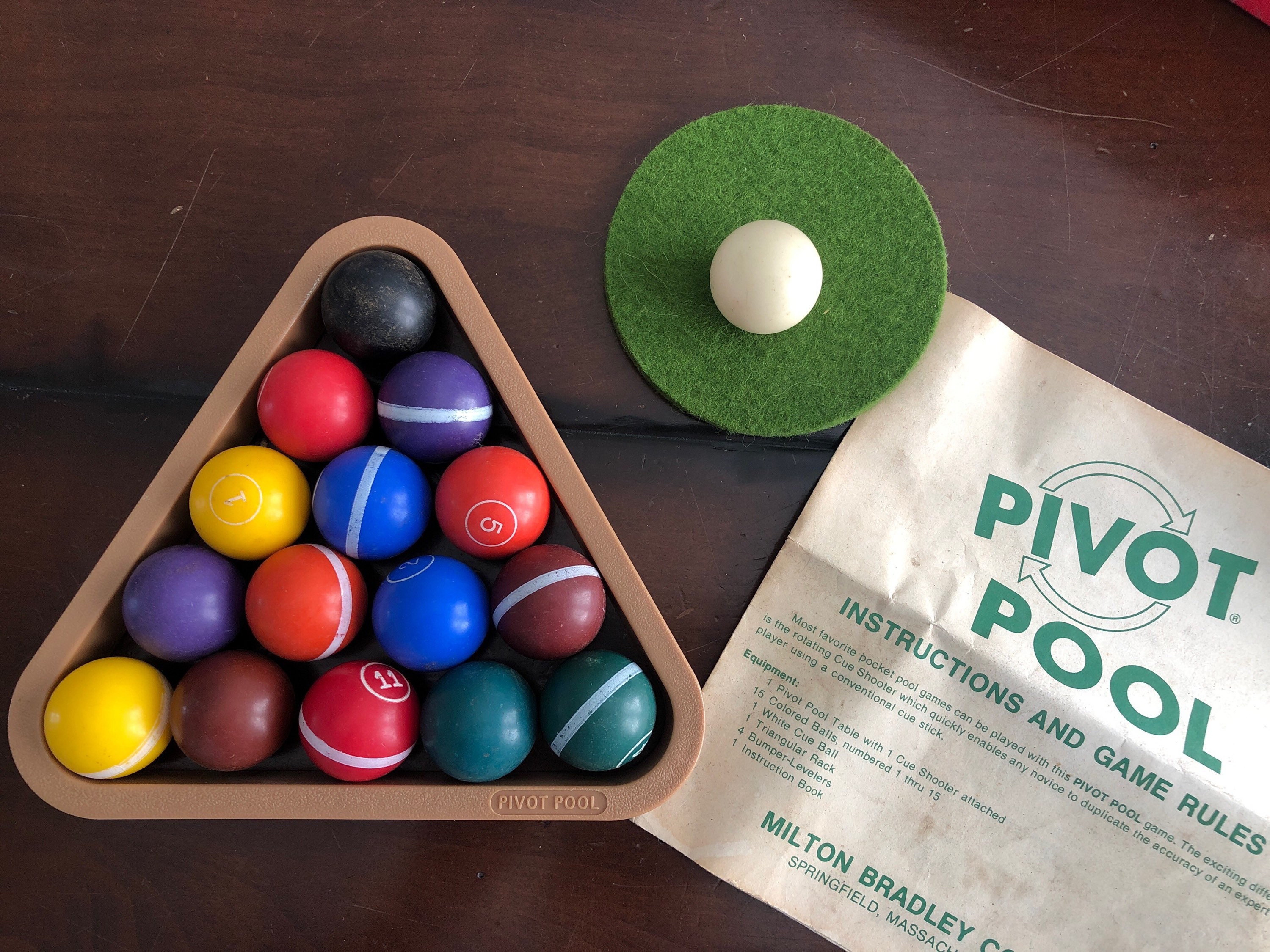 Vintage Miniature Pivot Pool Milton Bradley Pivot Pool Ball - Etsy