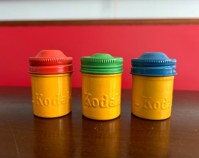 Vintage Kodak 35mm Film Canisters Set of 3 Multi Color Collection ...