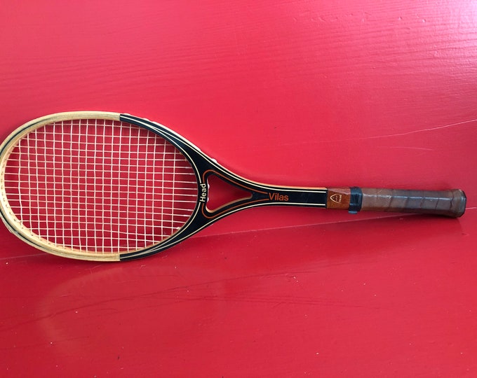 Vintage AMF Head Guerillmo Vilas Wood Tennis Racquet 1970s Tennis ...