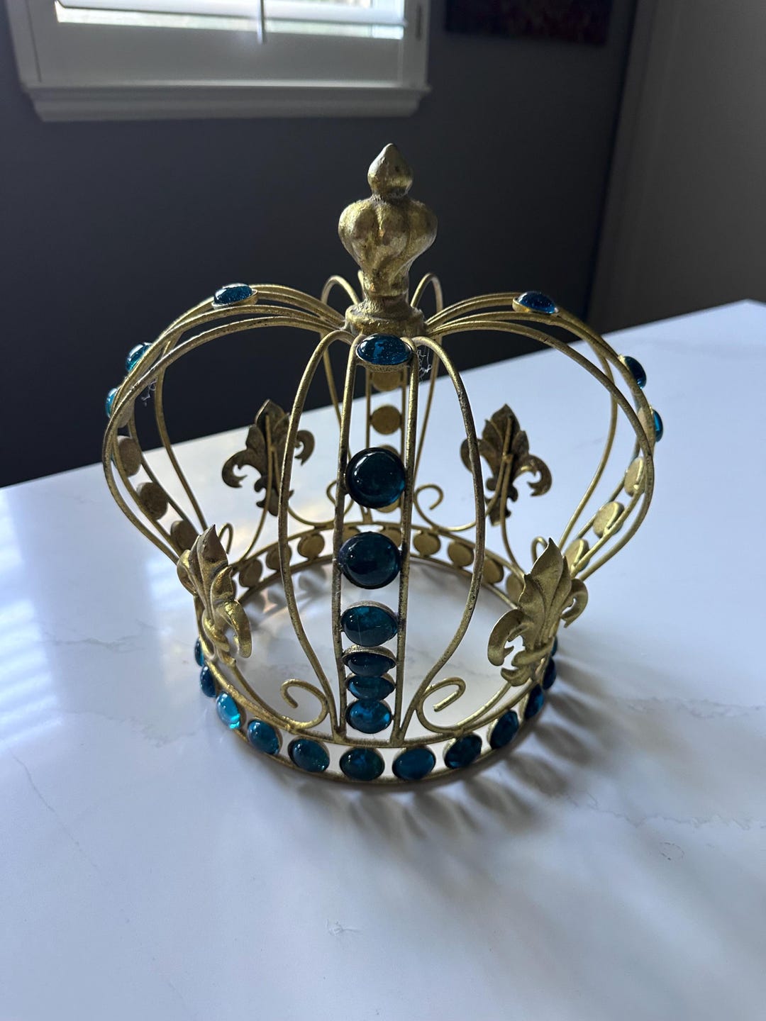 Crown Decoration - Room Decoration - Collectible Large Decorative Gold ...