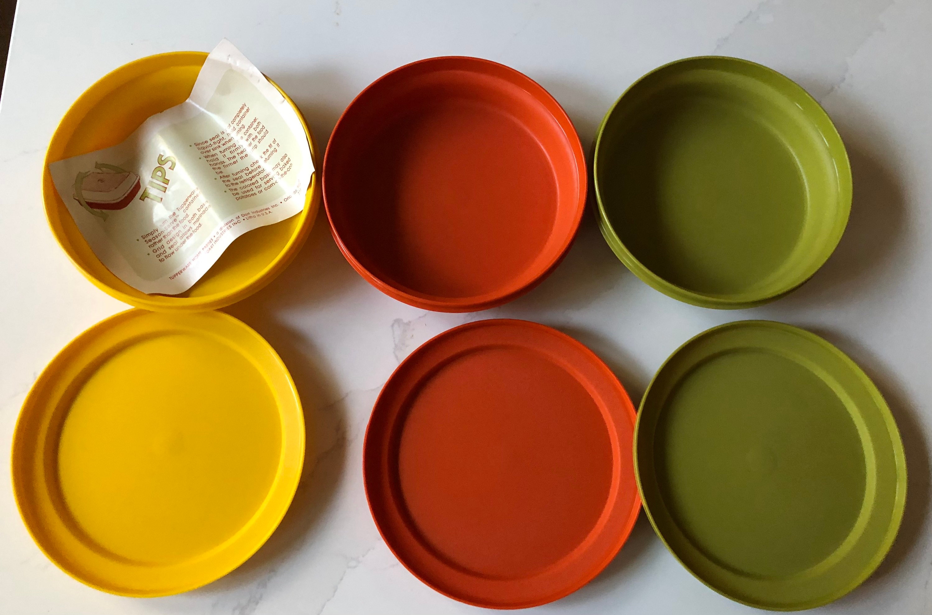 Vintage and Collectible Tupperware Food Storage Set of 4 Containers - Etsy