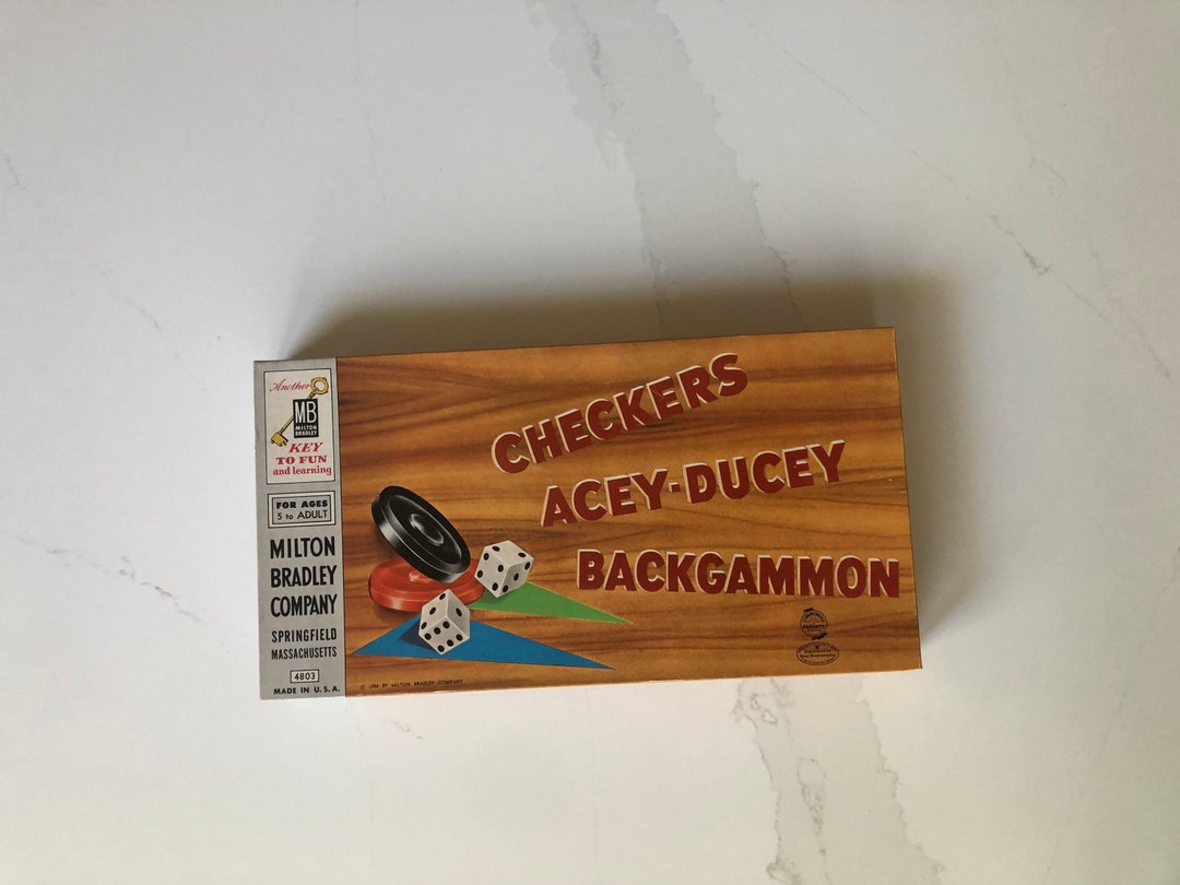 Checkers Acey- Ducey - Vintage and Collectible Milton Bradley Games of ...