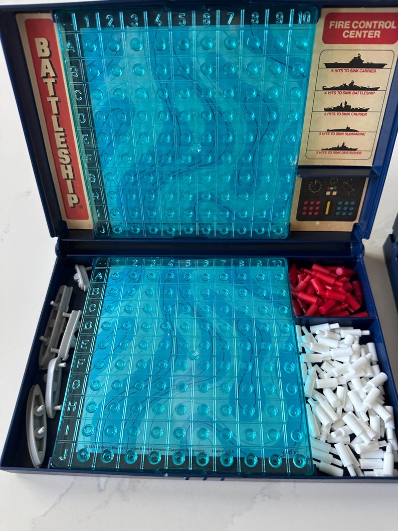 Battleship Game - Vintage Battleship Board Game - Strategy Game ...