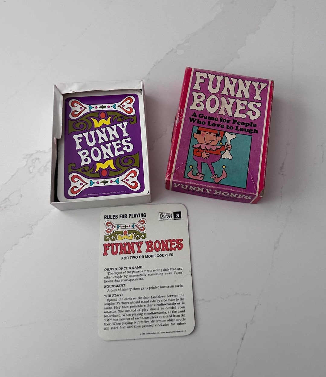 Funny Bones Game - Vintage Card Game of Funny Bones A Game for People ...