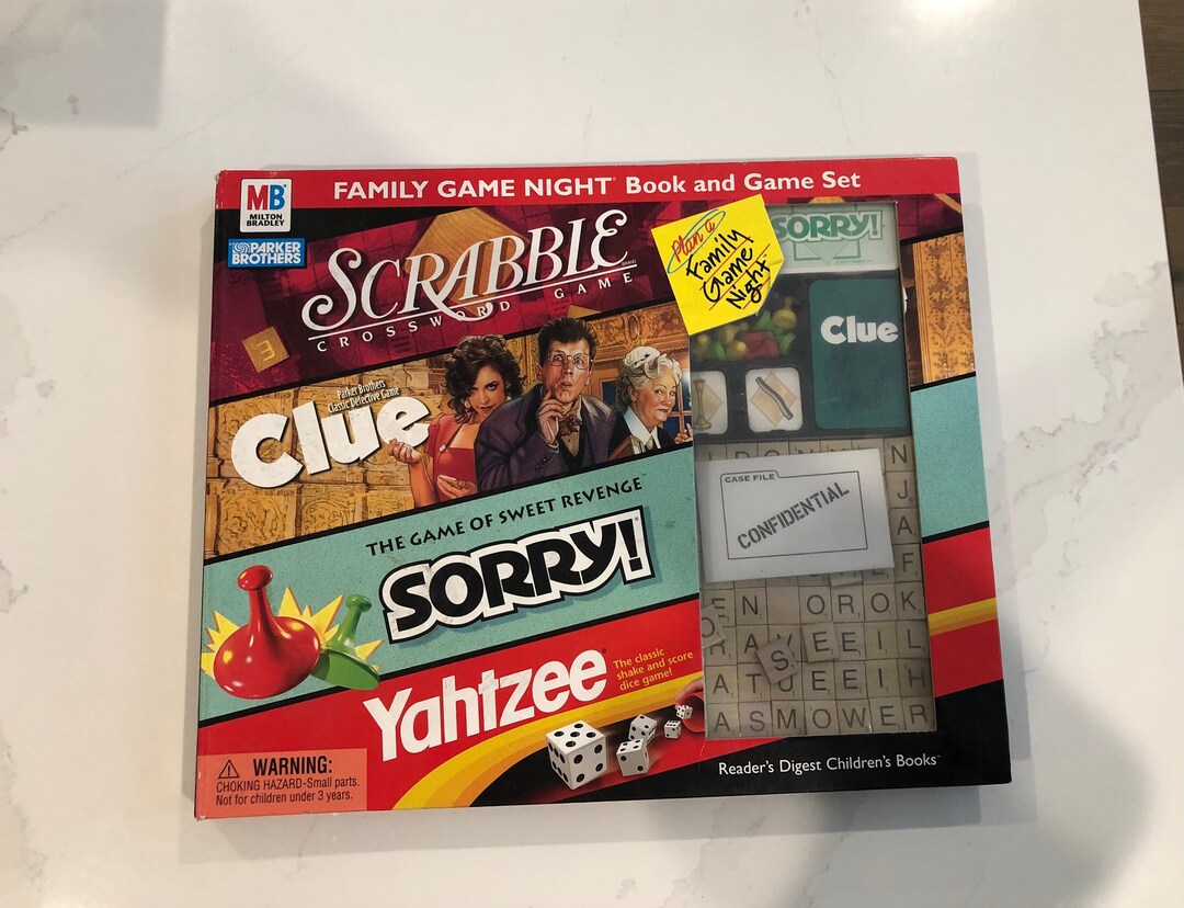 Sorry Game - Scrabble Game - Collectible Family Fun Night Game ...