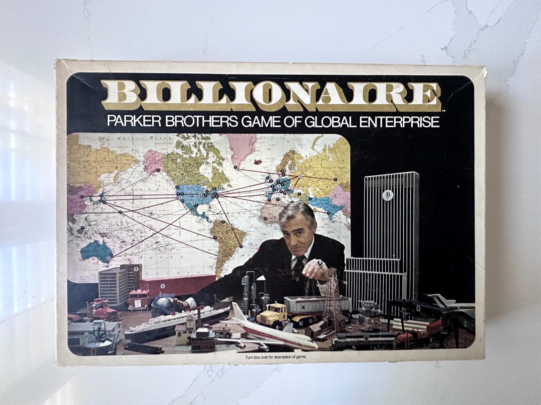 Billionaire Board Game - Vintage Game of Billionaire by Parker Brothers ...