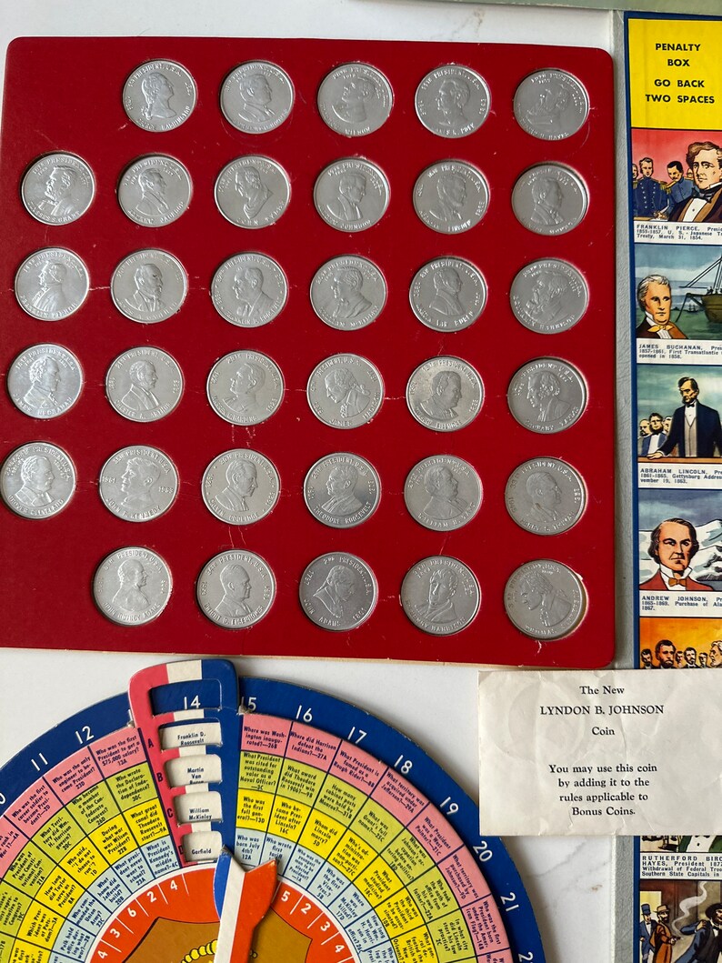 Vintage and Collectible Meet the Presidents Quiz Game for Youngn ...