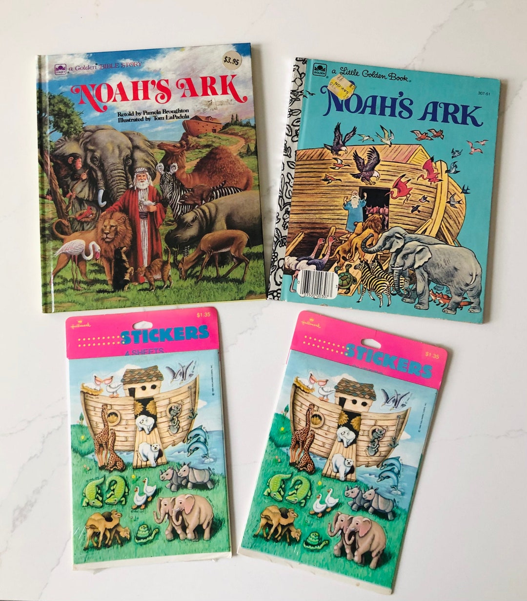 Vintage Collectible Noah's Ark Sticker Sets and Children's Books Noah's ...