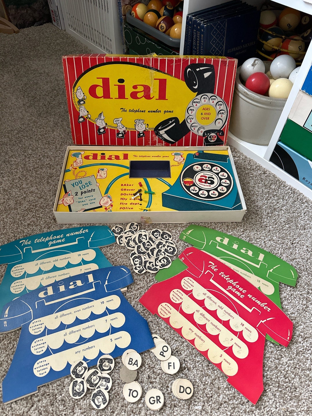 Vintage and Collectible Game of Dial the Telephone Number Game by ...