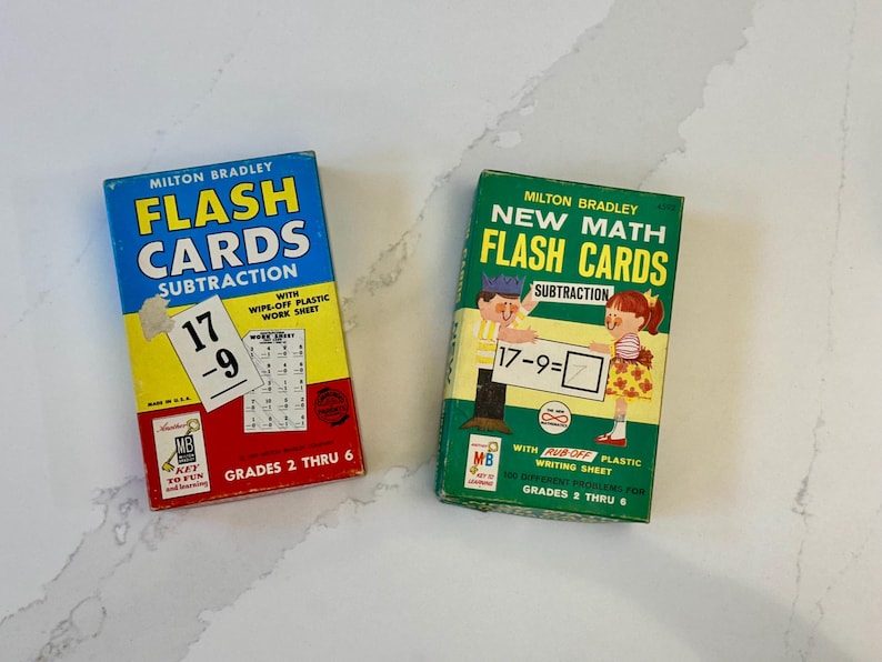 Flash Cards for Math - Mathematics Flash Cards for Subtraction in 2 ...