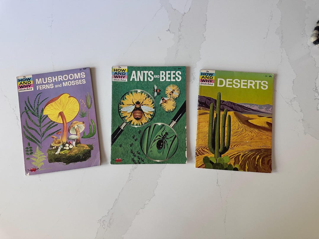 Vintage the How and Why Wonder Book of Deserts, Mushrooms, Ants and ...
