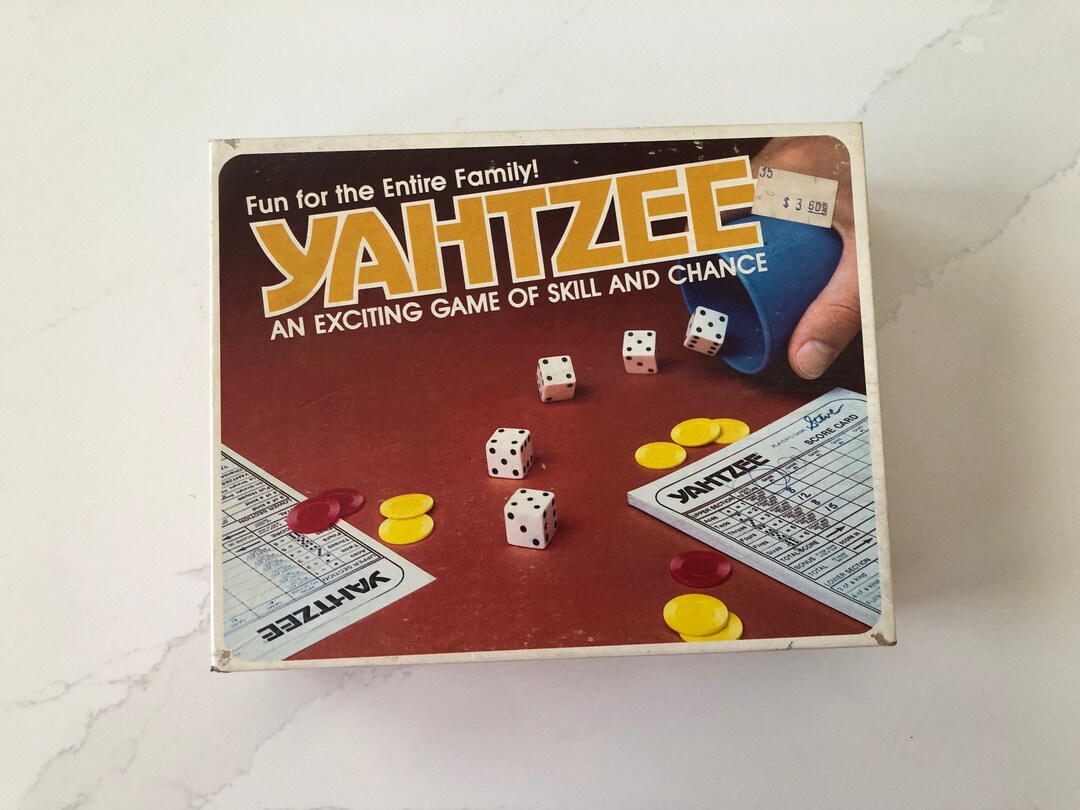Yahtzee Game - Game of Yahtzee - Vintage and Collectible Yahtzee Dice ...