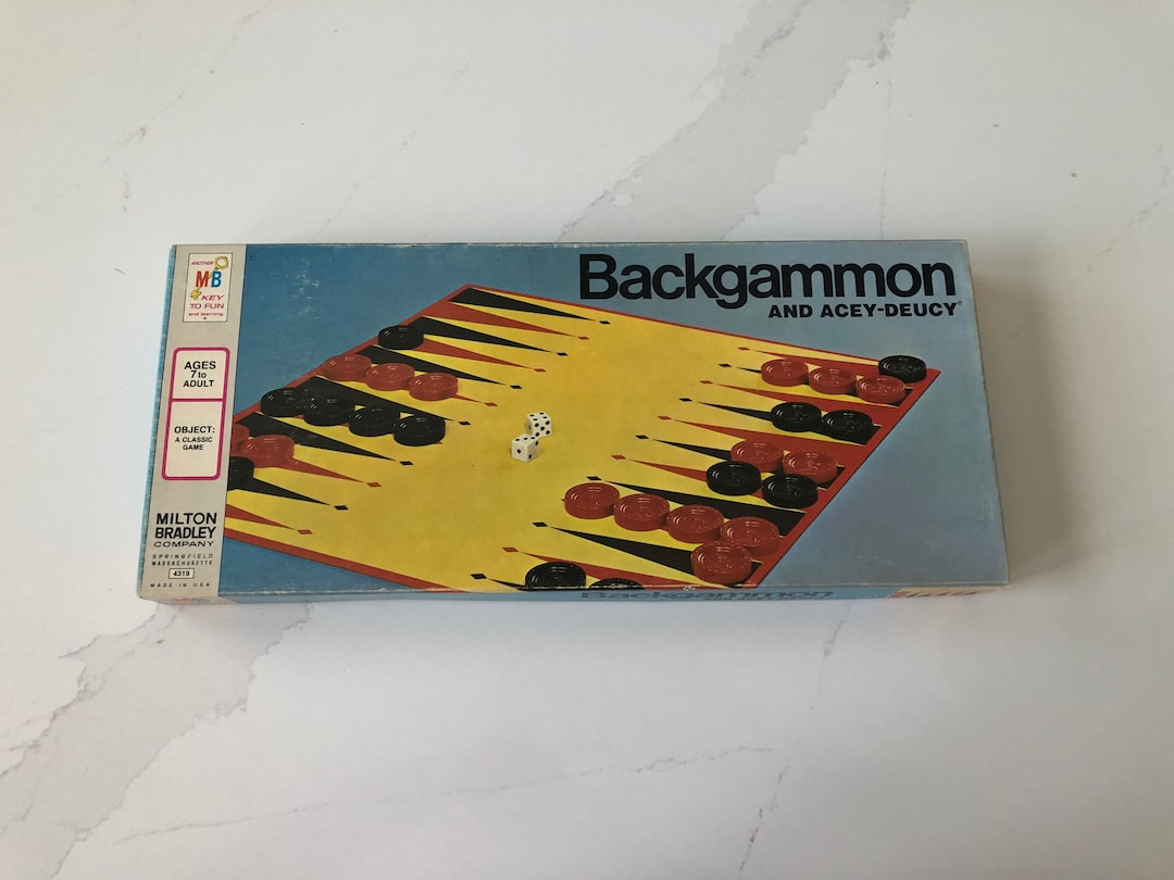 Backgammon Game - Backgammon Board Game - Vintage and Collectible ...