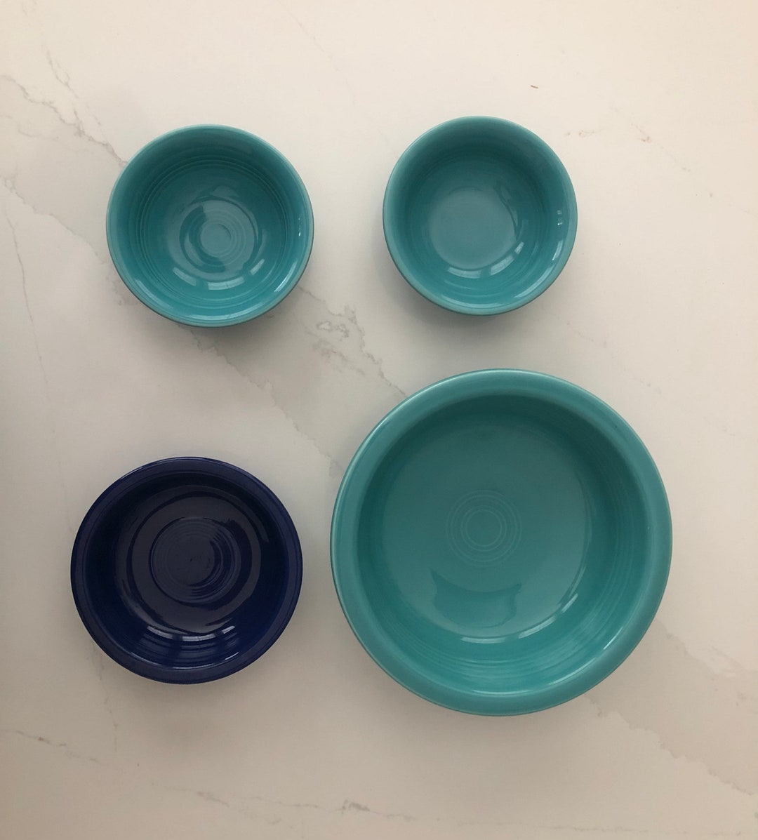 Vintage and Collectible Set of 4 Fiesta Bowls Fiesta Serving Bowls ...