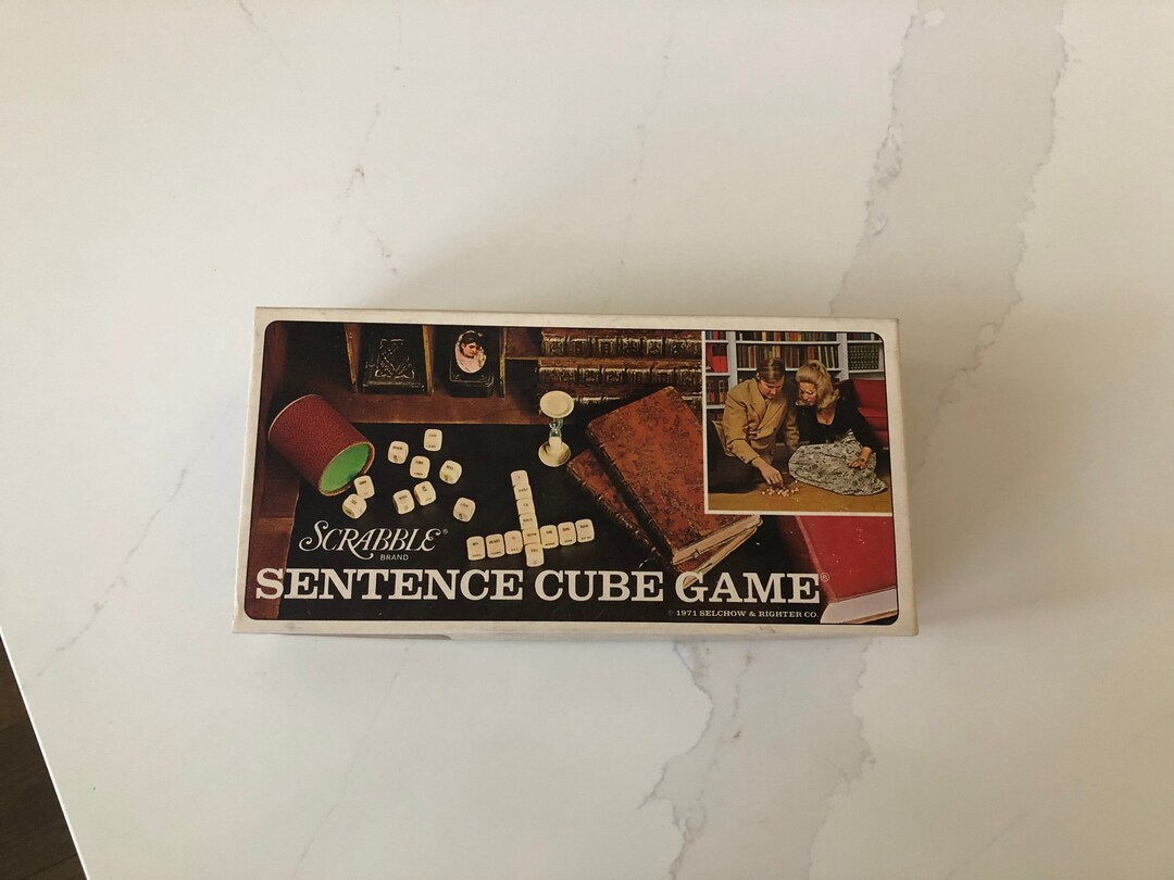 Vintage and Collectible Scrabble Cube Game by Selchow and Righter, Co ...