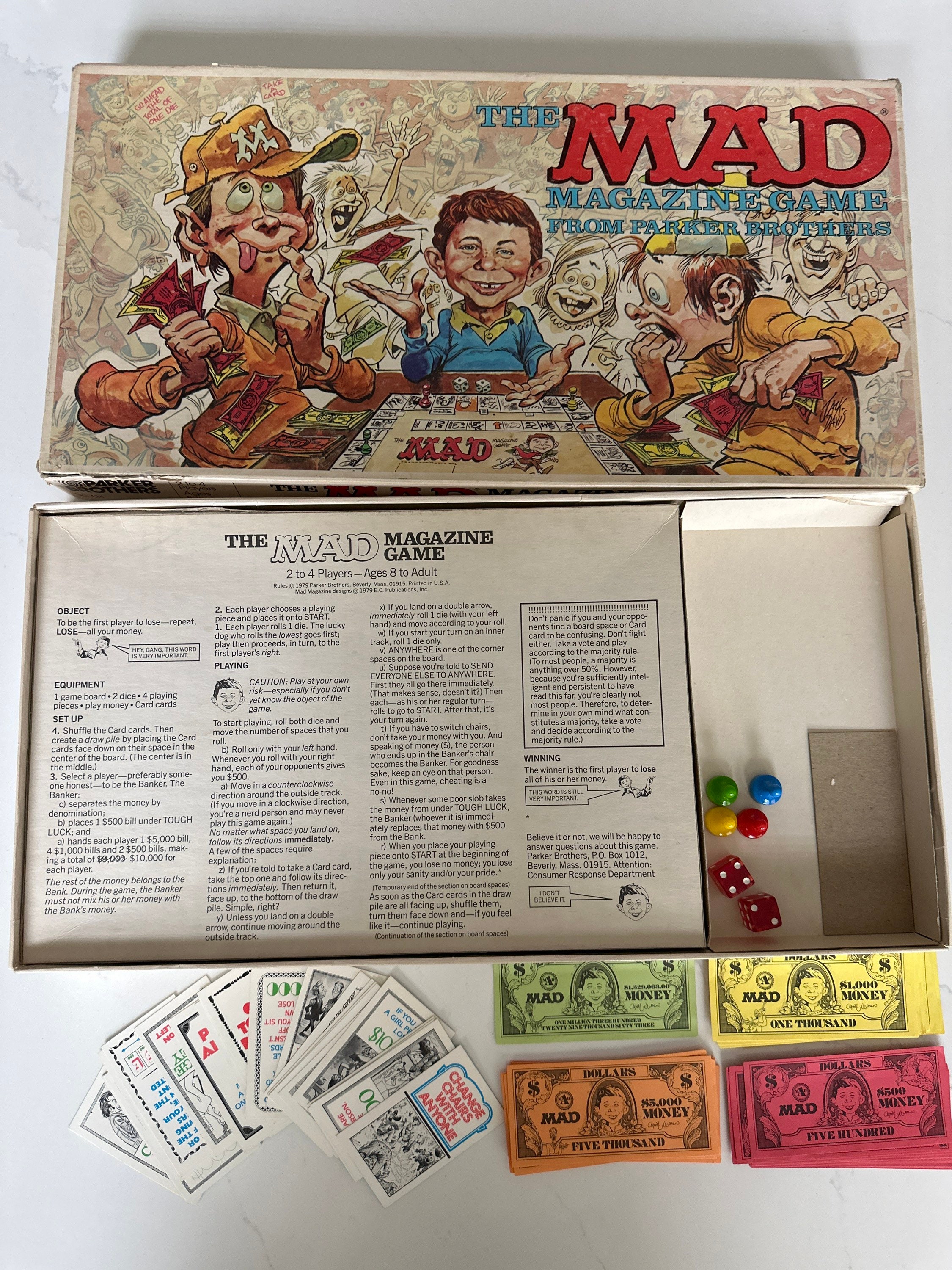 Vintage and Collectible Game of the Mad Magazine Game From Parker ...