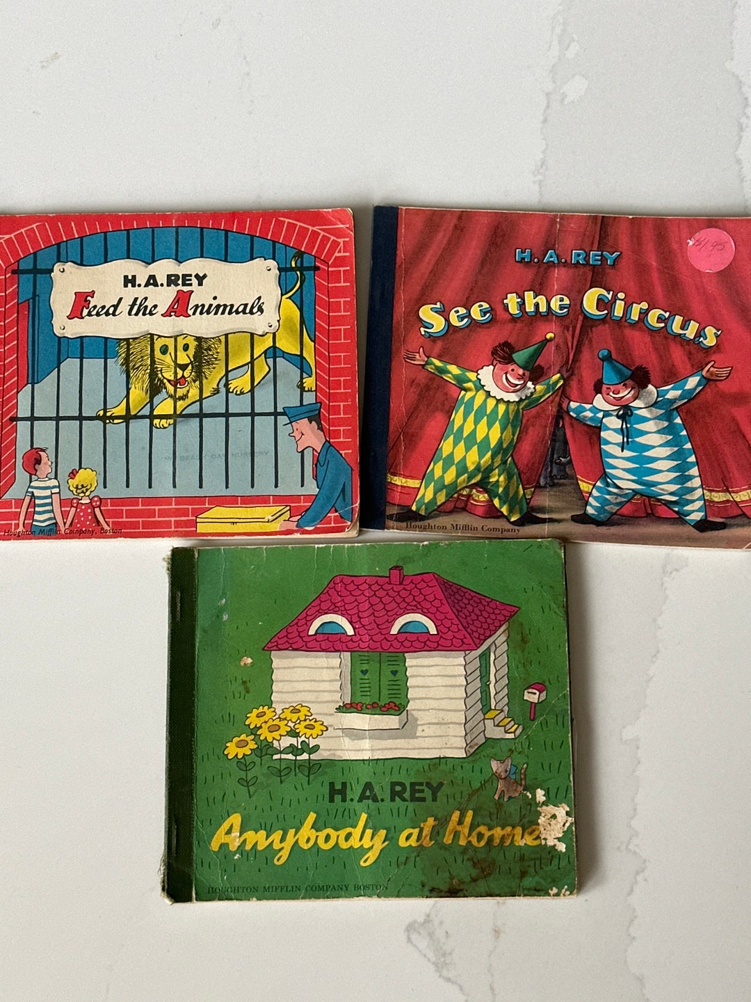 Curious George Books - Vintage and Collectible Set of Three H.A. Rey ...